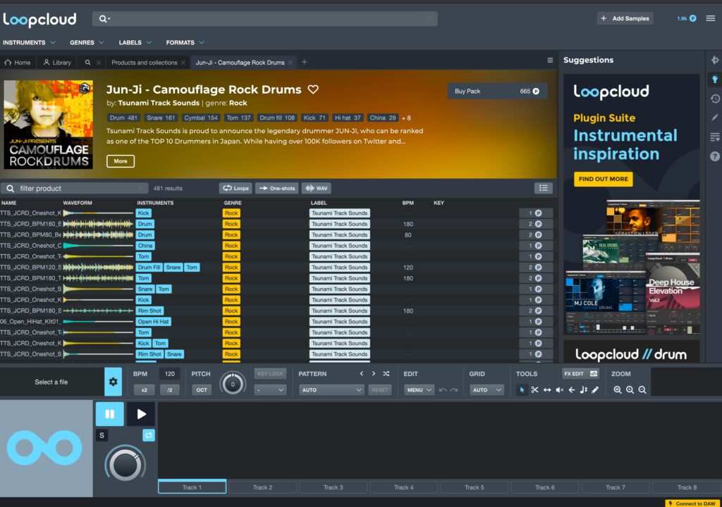 「Loopcloud 6」の使い方・料金形態を解説！400万を超える著作権フリーサンプル音源で自分の曲のクオリティアップ！ – 誰得ギターDTM