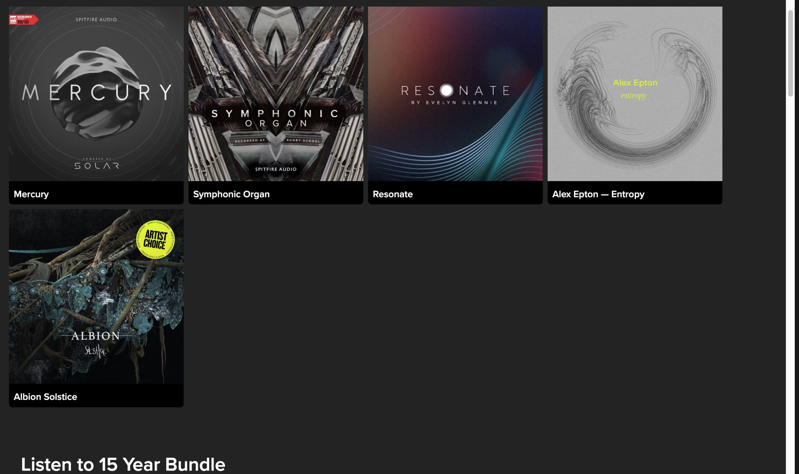 Spitfire Audio ブラックフライデーバンドルが登場(The Ton,Aperture Bundle,15 Year Bundle ...