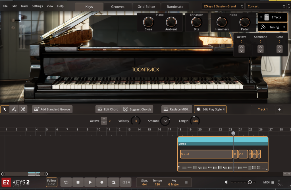 【ブラックフライデー】「Toontrack EZkeys 2」使ってみたレビュー!コード・ドラムパターンからフレーズを付けてくれるピアノ音源 ...